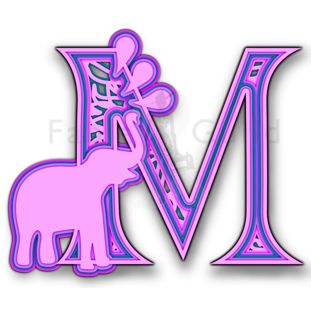 Ely the Elephant - Letter M - Fable & Guild