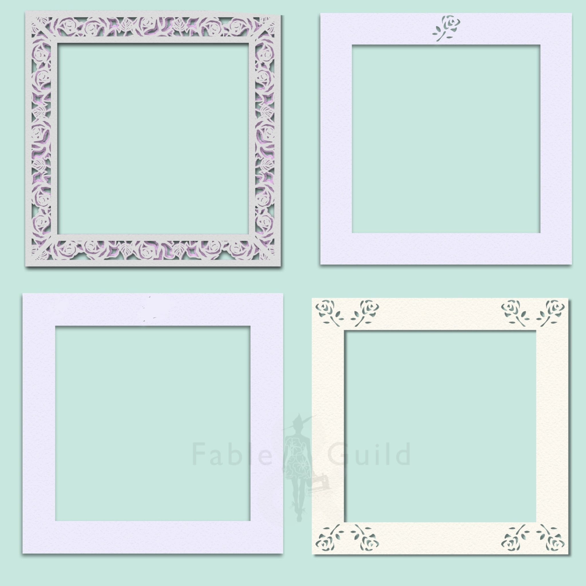 Wild Rose Decorative Frame Plates - Fable & Guild