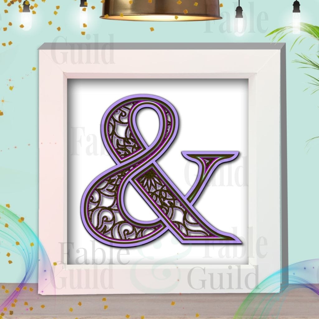 Easy 3D SVG Ampersand & symbol Cut File - Fable & Guild