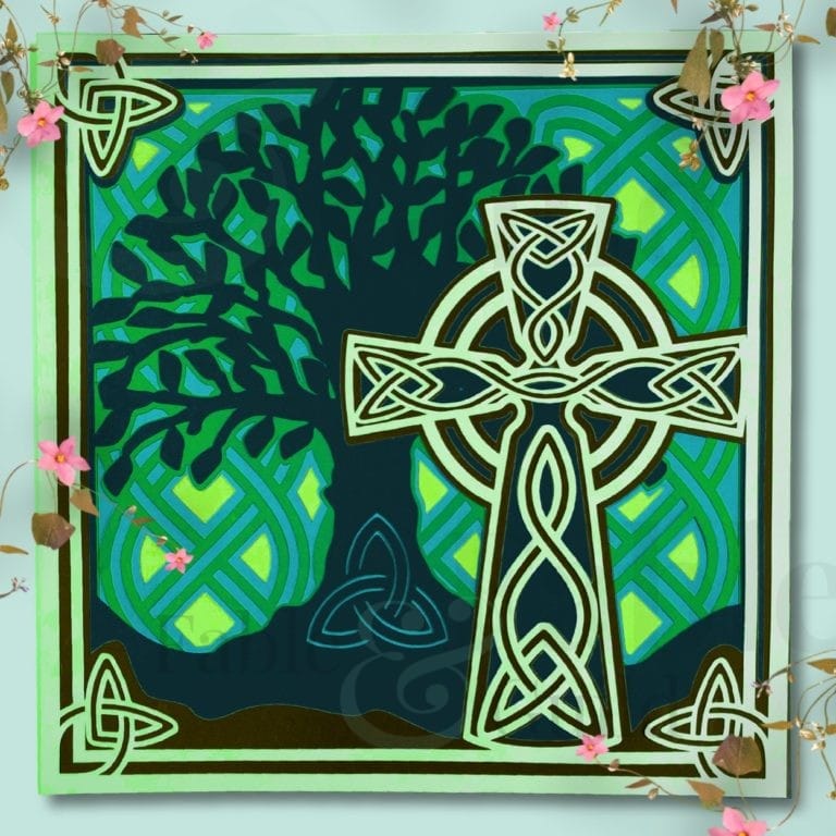 Buy a 3D Celtic Cross Tree of Life Cut File - Fable & Guild