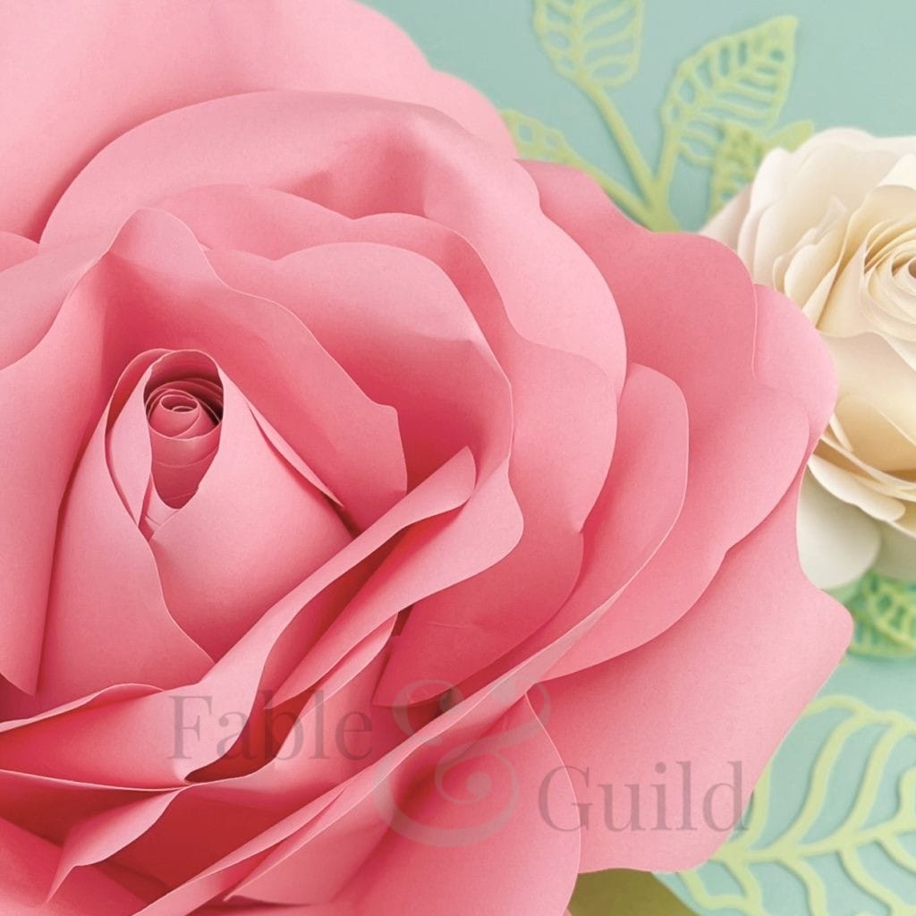 Great 3D Giant Paper Rose SVG Cut File - Fable & Guild