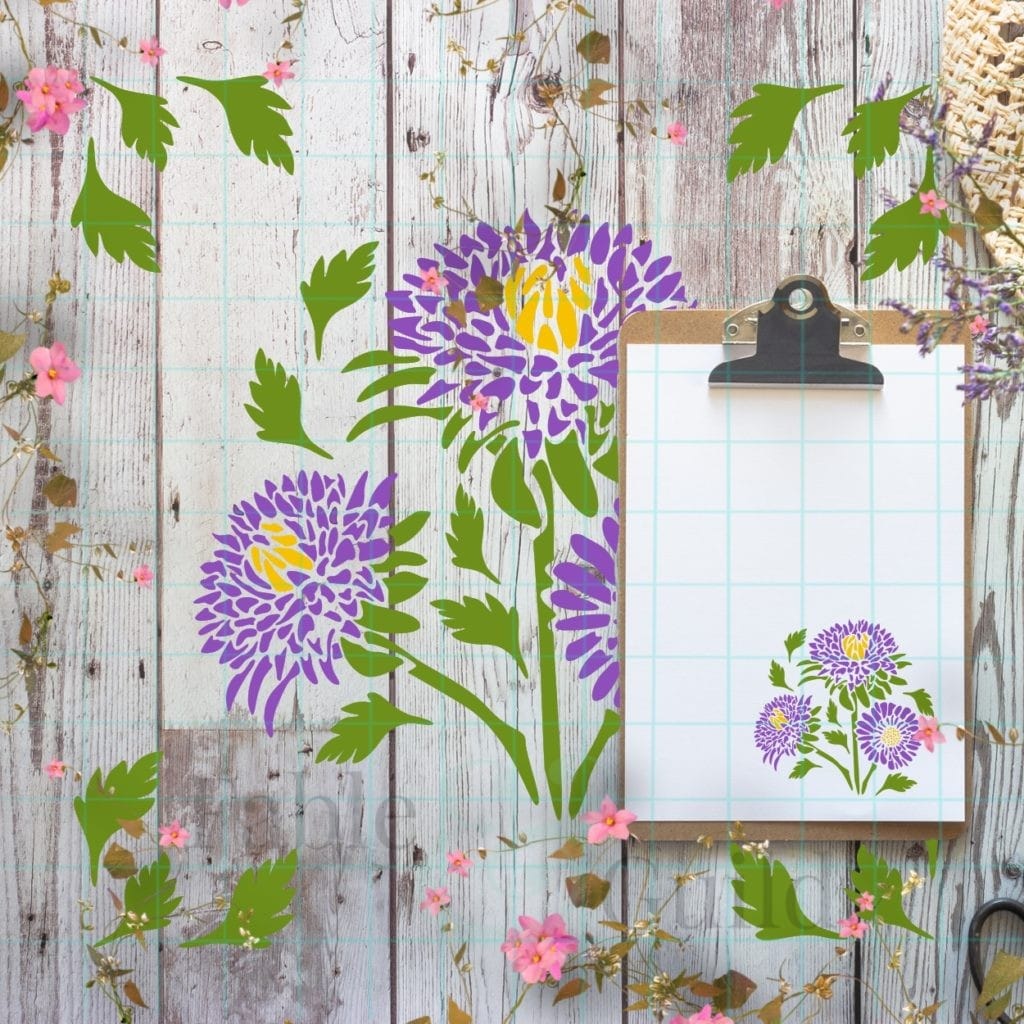 Super Alluring Aster Decal SVG Cut File 14 - Fable & Guild