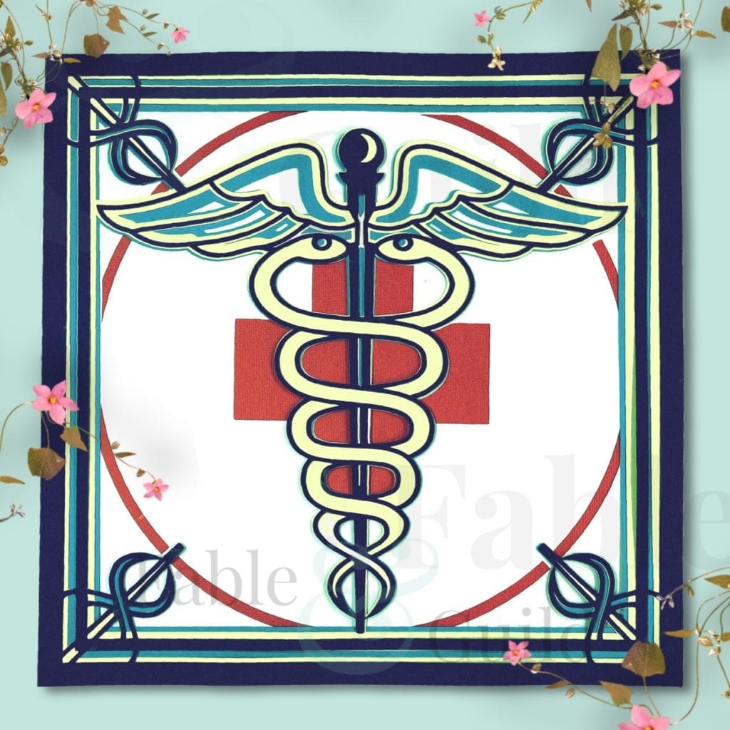 Stunning 3D SVG layered Caduceus SVG - Fable & Guild