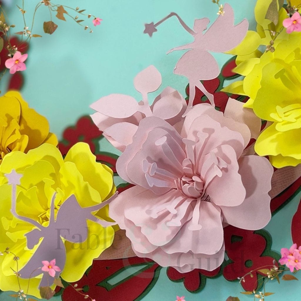 3D Rolled Paper Rose SVG Files + FREE Template - Fable & Guild