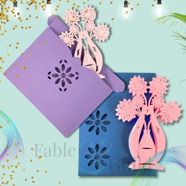 New Flower Envelope Template SVG Cut File 16 - Fable & Guild