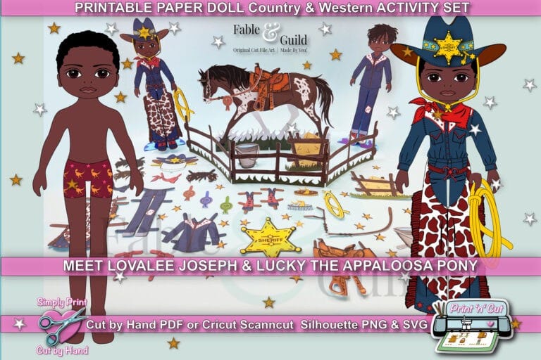 Playful boy DIY paper dolls kids activity - Fable & Guild